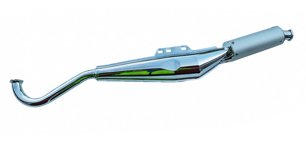 Avgassystem Puch Maxi trim bullet krom