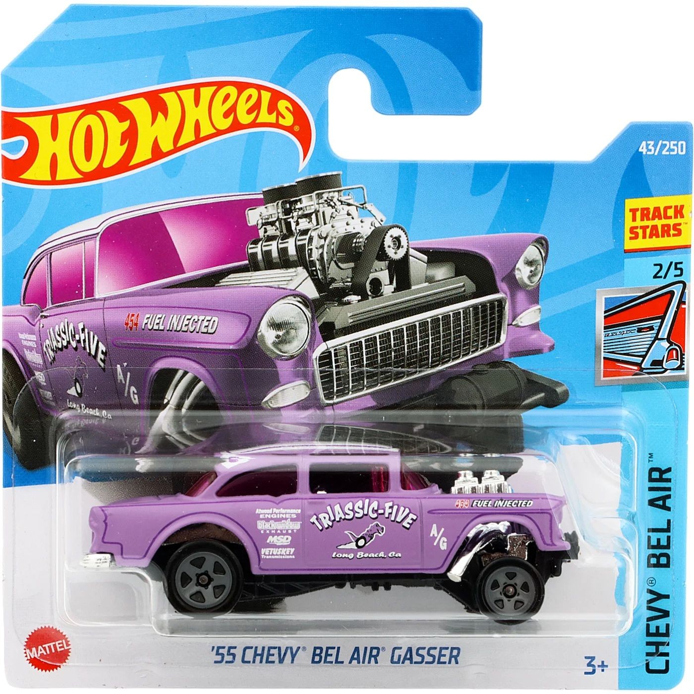 55 Chevy Bel Air Gasser - Chevy Bel Air - Lila - Hot Wheels