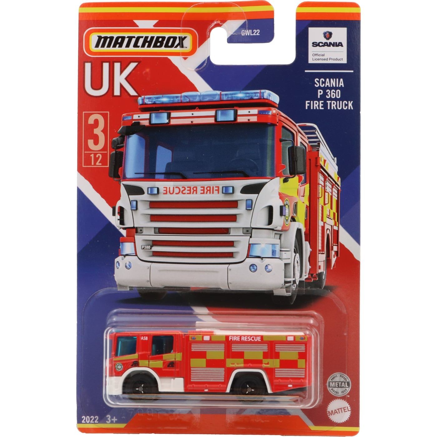 Scania P 360 Fire Truck - Brandbil - UK - Matchbox