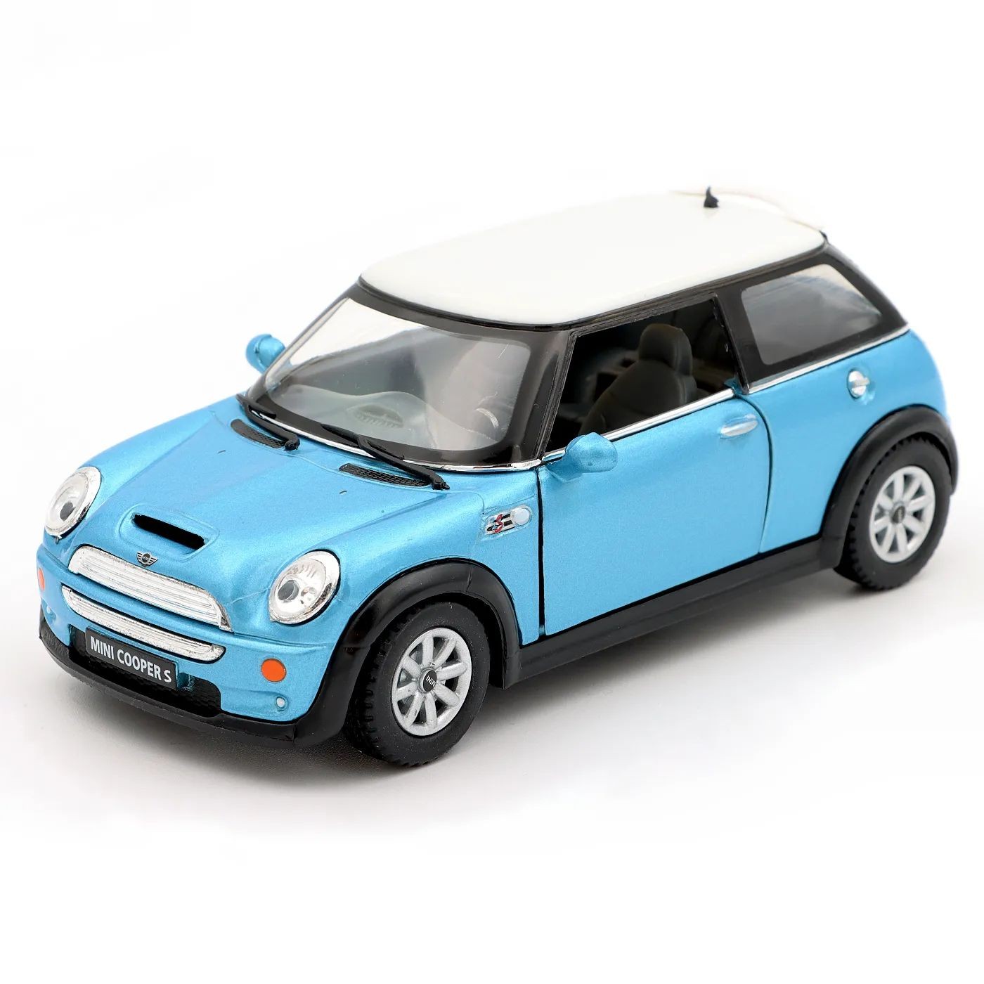 Mini Cooper S leksaksbil från Kinsmart - Blå
