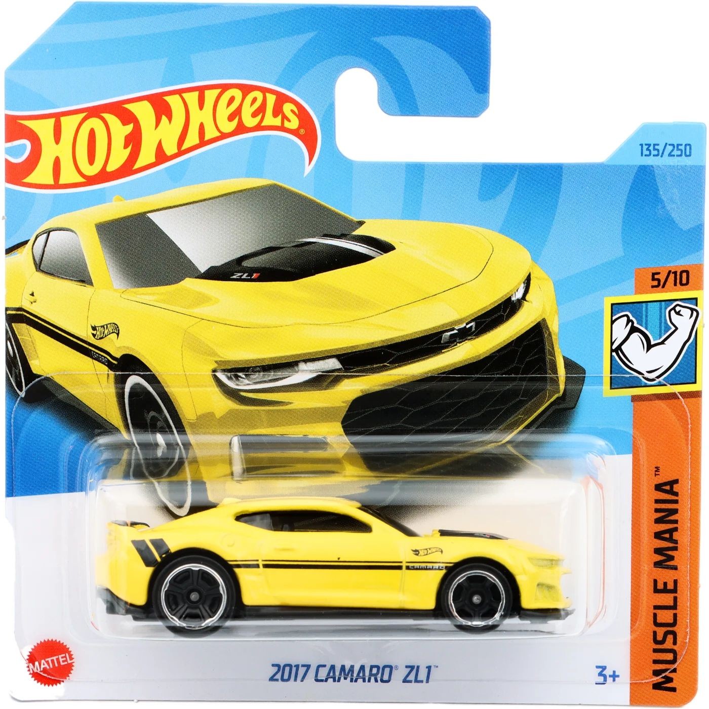 2017 Camaro ZL1 - Muscle Mania - Gul - Hot Wheels