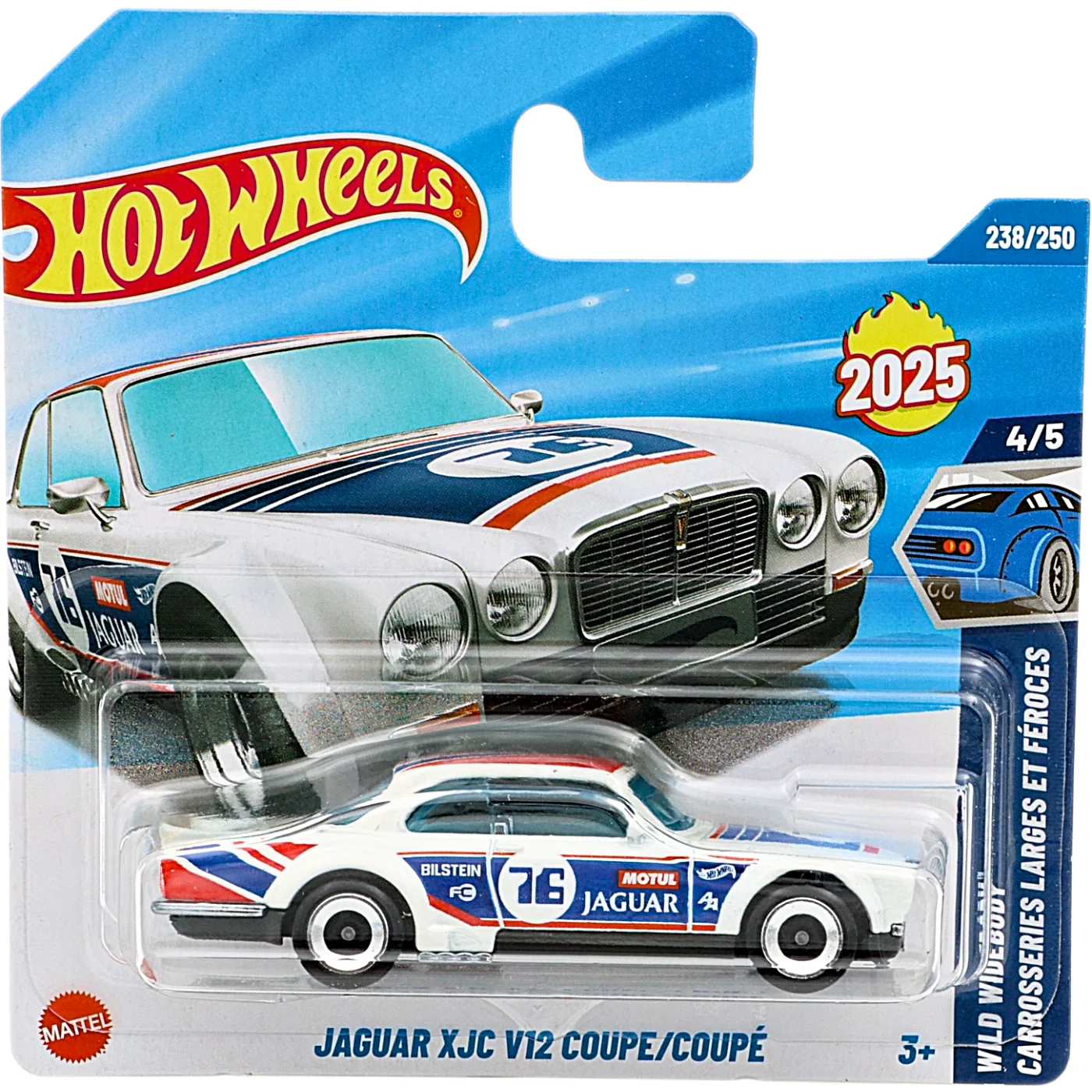 Jaguar XJC V12 Coupe - Hvid - Wild Widebody - Hot Wheels