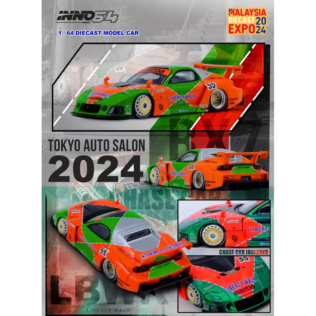 Mazda LBWK RX-7 FD3S LB-Super Silhouette - Inno64 - 1:64