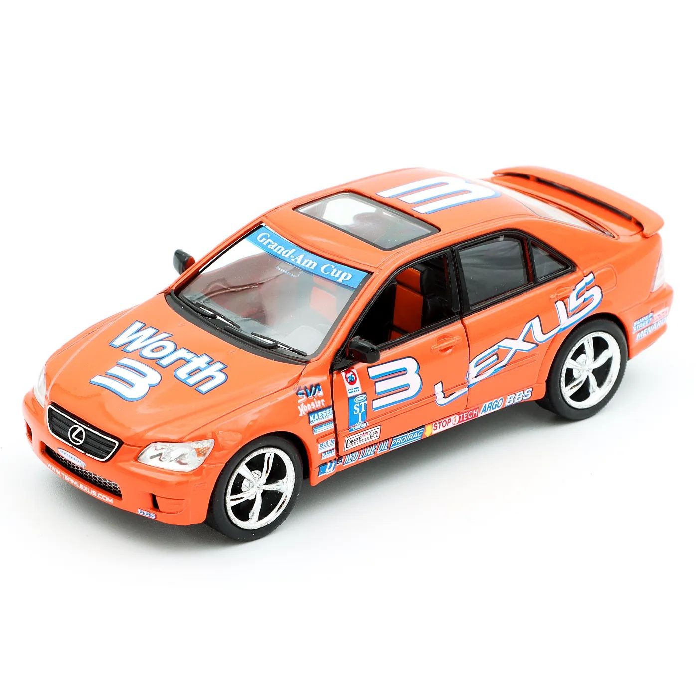 Lexus IS 300 - Rallybil - Orange - Kinsmart - 1:36
