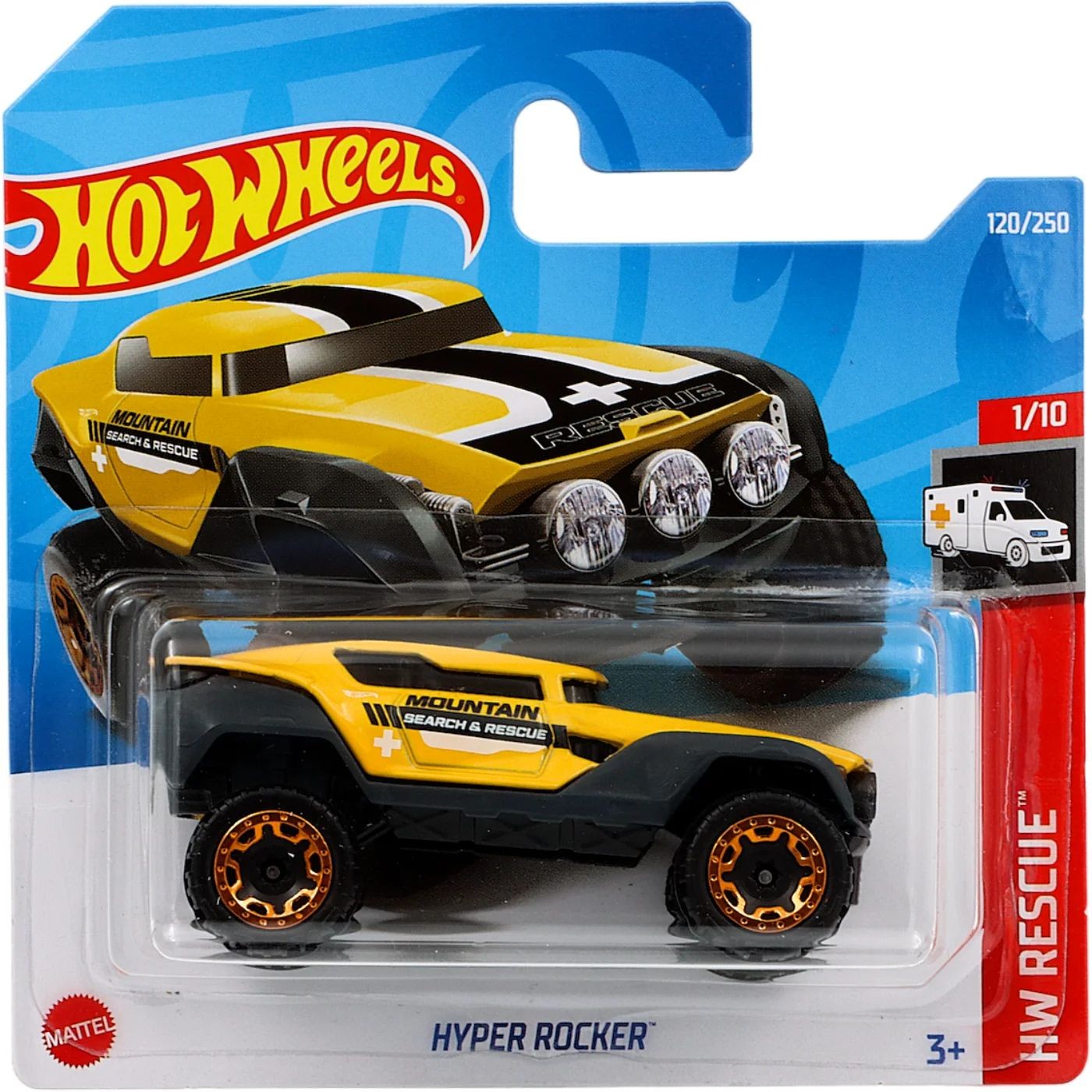 Hyper Rocker - HW Rescue - Gul - Hot Wheels