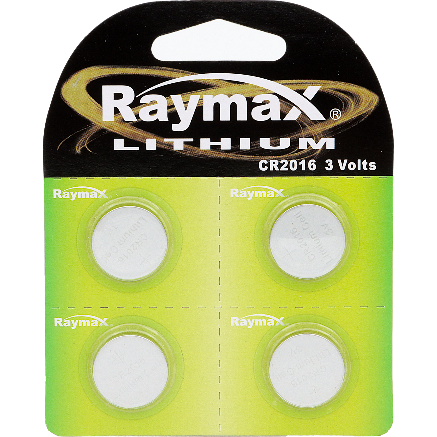 Batterier CR2016 (4-pack) - 3V - Lithium - Raymax