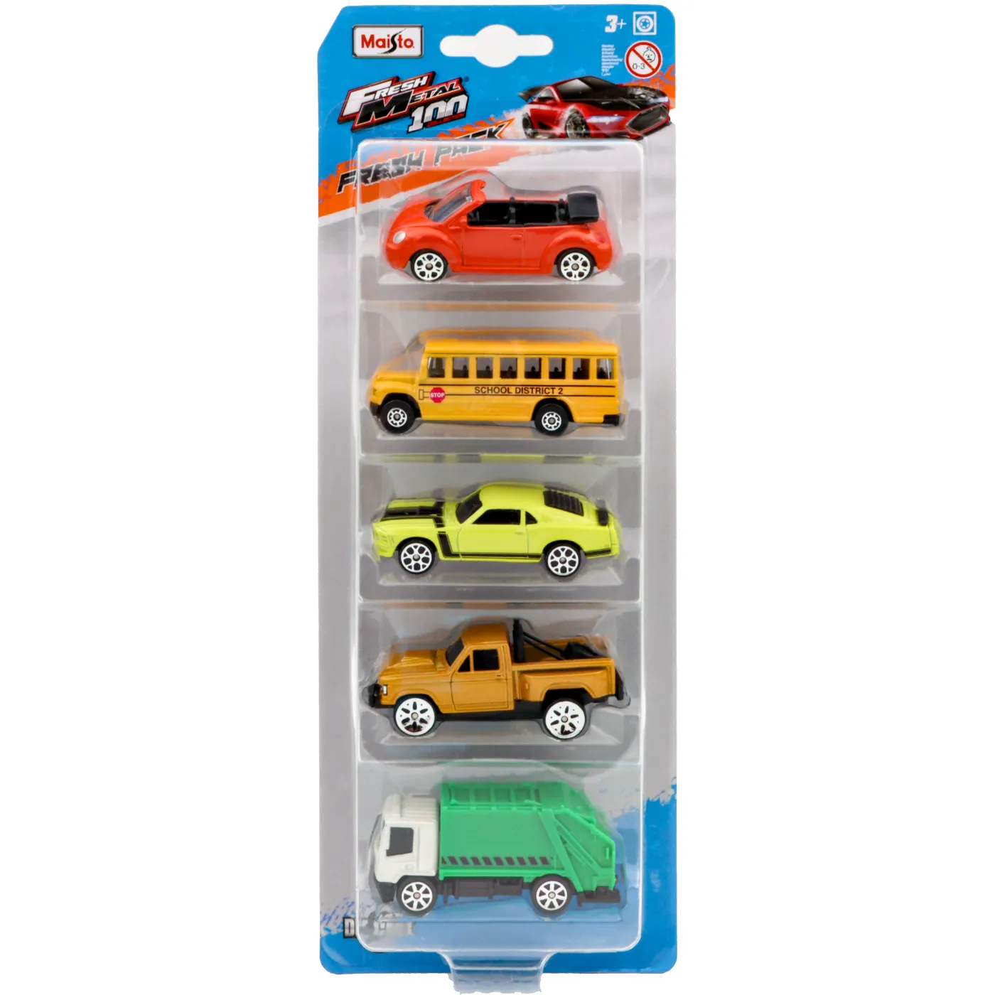 5-pack leksaksbilar - Fresh Metal - Mix 1 - Maisto