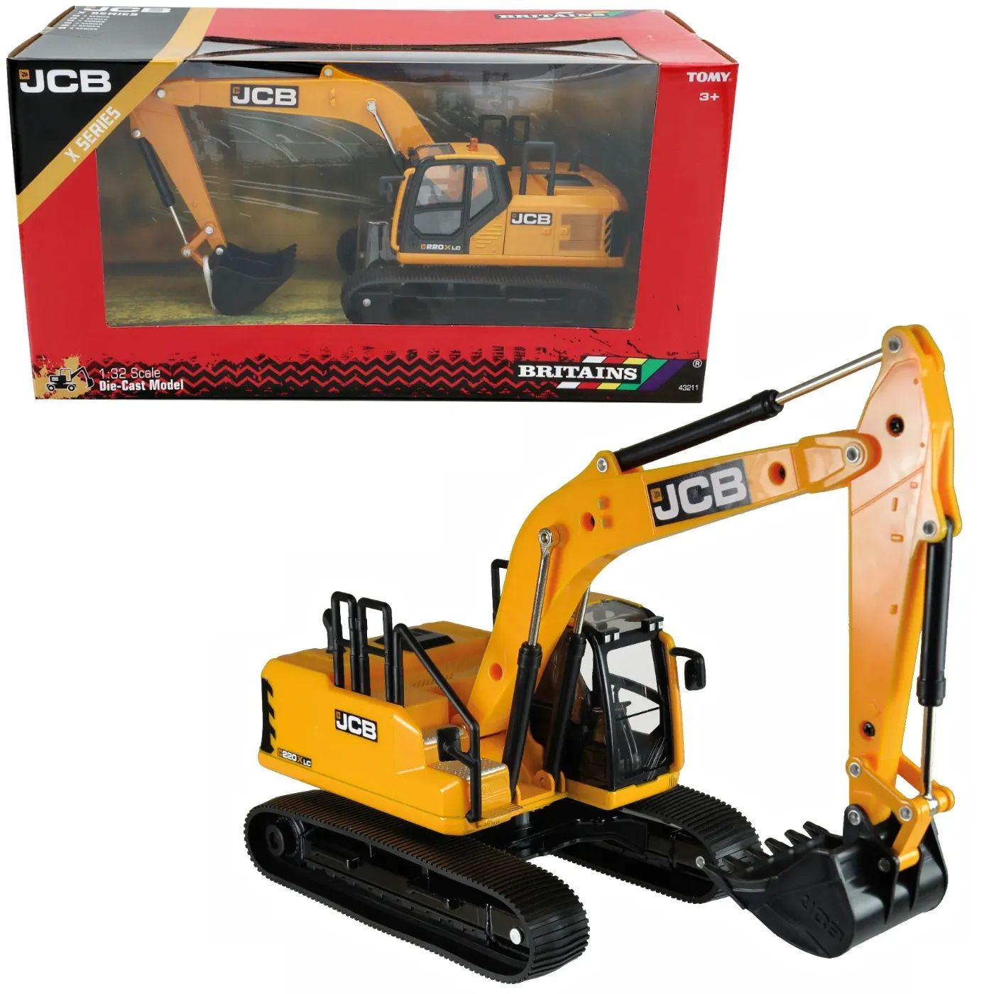 JCB 220 XLC - Grävmaskin - X Series - Britains - 1:32