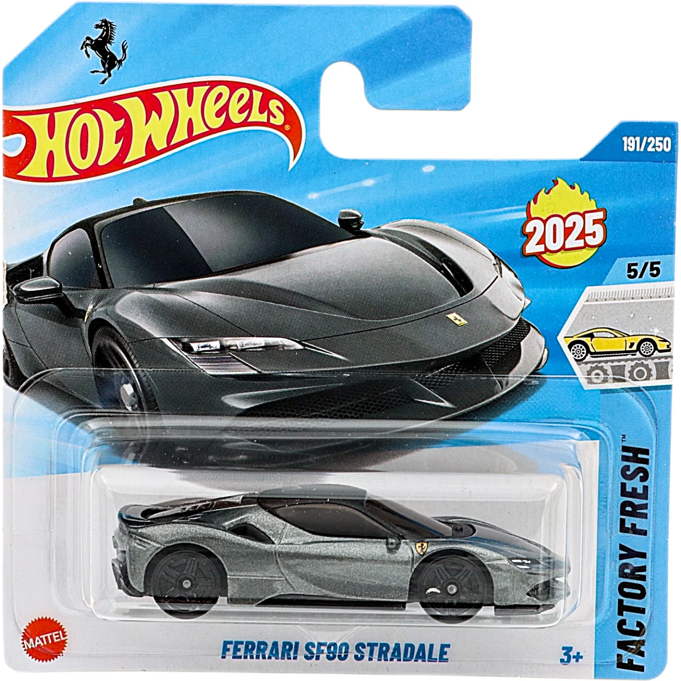 Ferrari SF90 Stradale - Grå - Factory Fresh - Hot Wheels