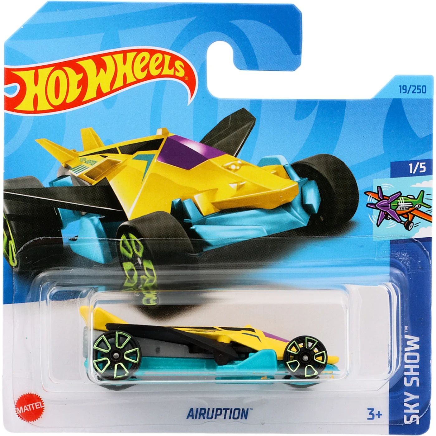 Airuption - Sky Show 1/5 - Gulblå - Hot Wheels