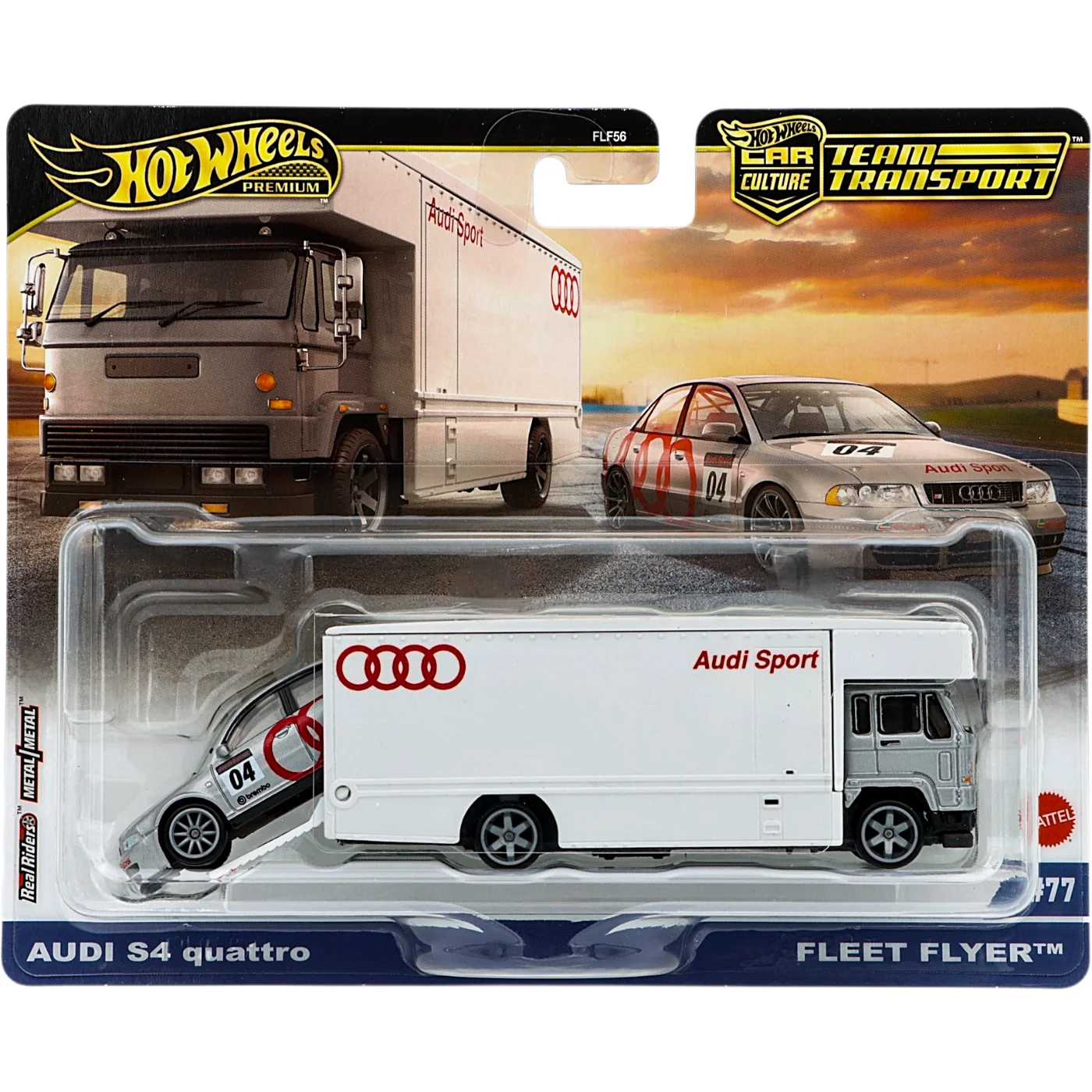Audi S4 Quattro + Fleet Flyer - Team Transport - Hot Wheels