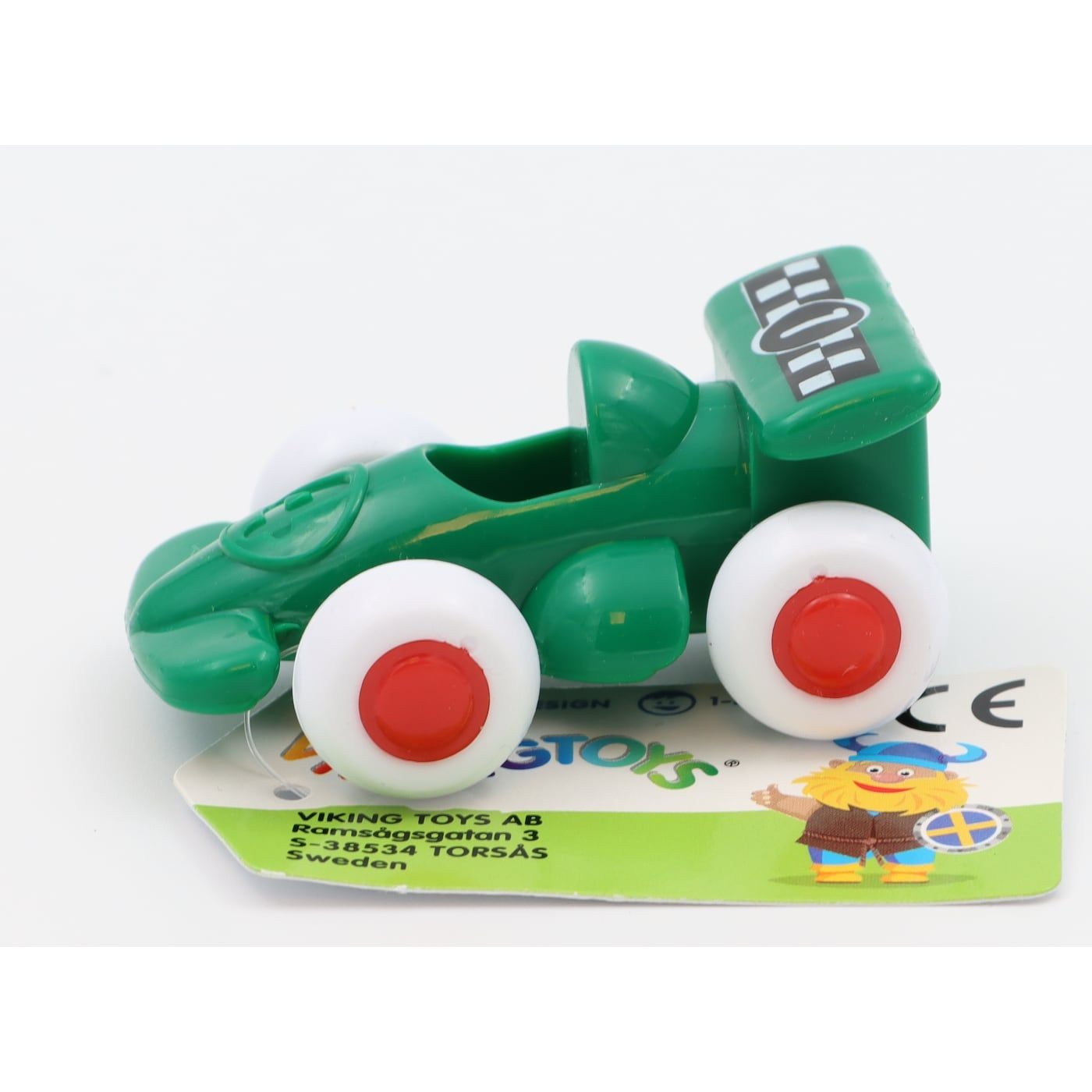 Miniknubbis - Formel 1-bil - Viking Toys - Grön med tryck